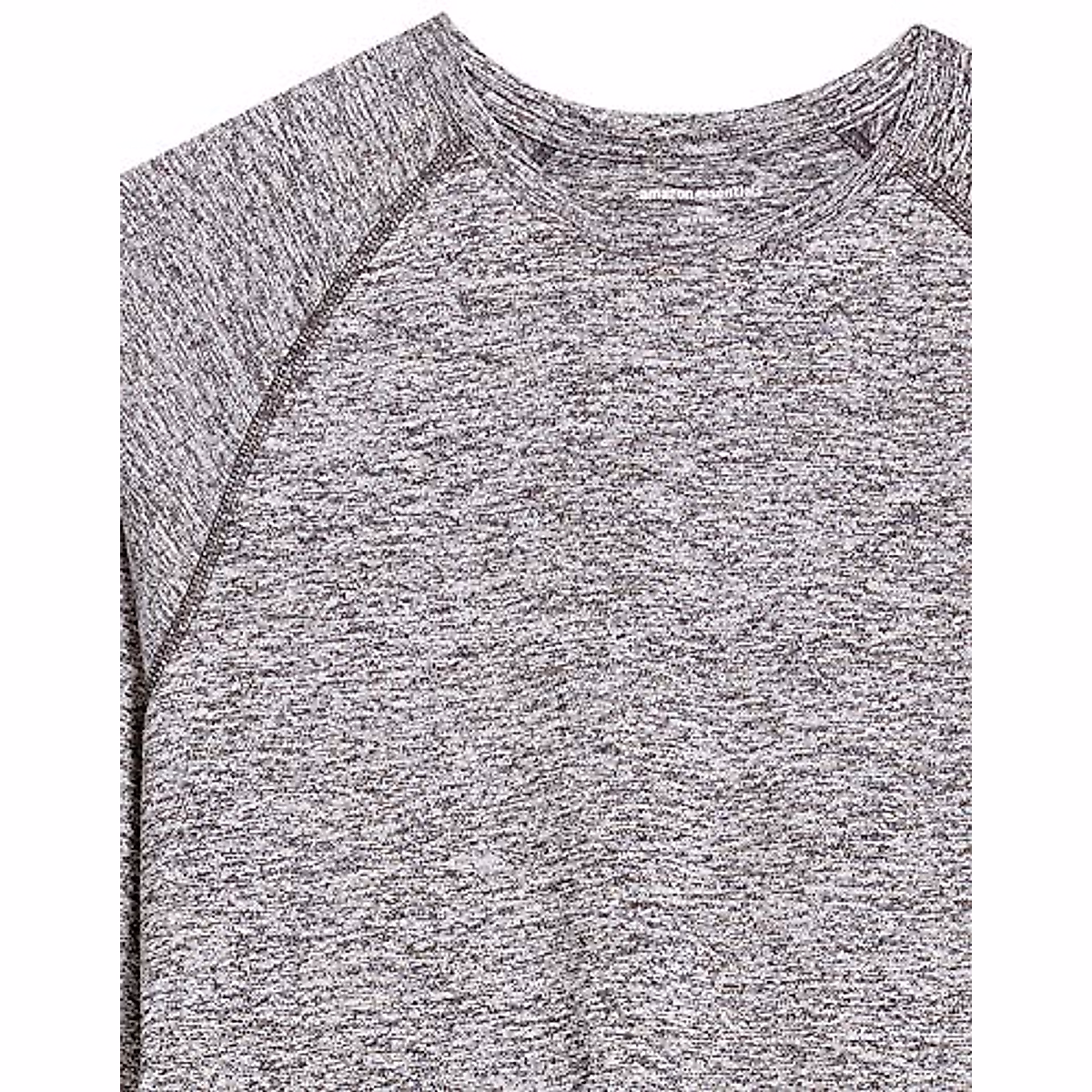 Amazon Essentials Men's Tech Stretch Long-Sleeve T-Shirt (Available in Big&Tall), Dark Grey Heather, Large