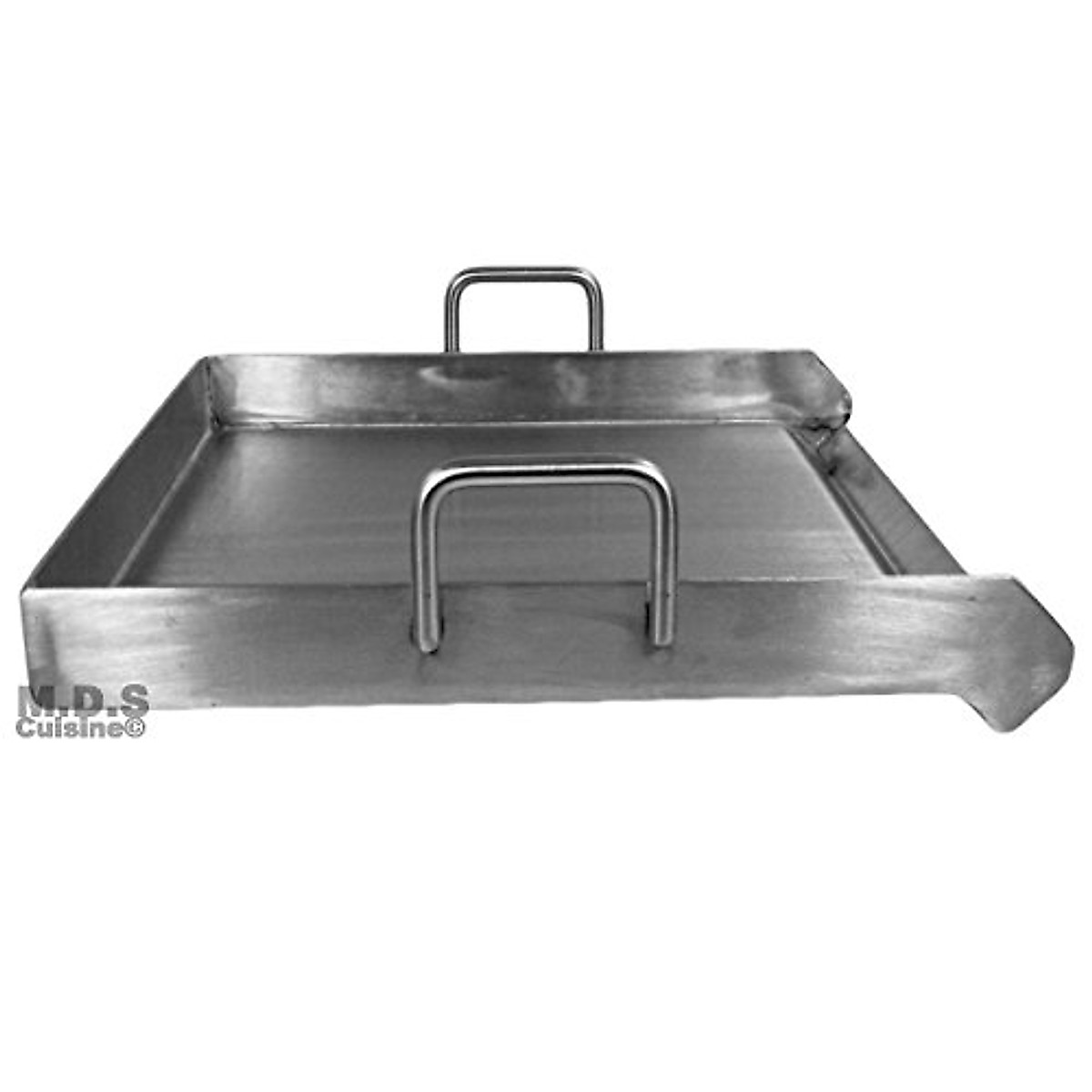Stainless Steel Flat Top Comal Plancha 18"x16" inch BBQ Griddle for cooking with Outdoors Stove or Grill catering