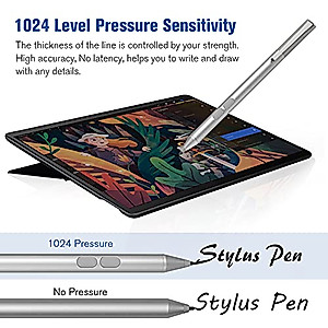 Pen Stylus for Surface Pro 9/8/X/7+/6/5/4/3/Surface 3, Surface Go 3/2/1, Surface Laptop/Studio/Book 4/3/2/1 with Palm Rejection, 1024 Levels Pressure, 2500h Working Hours