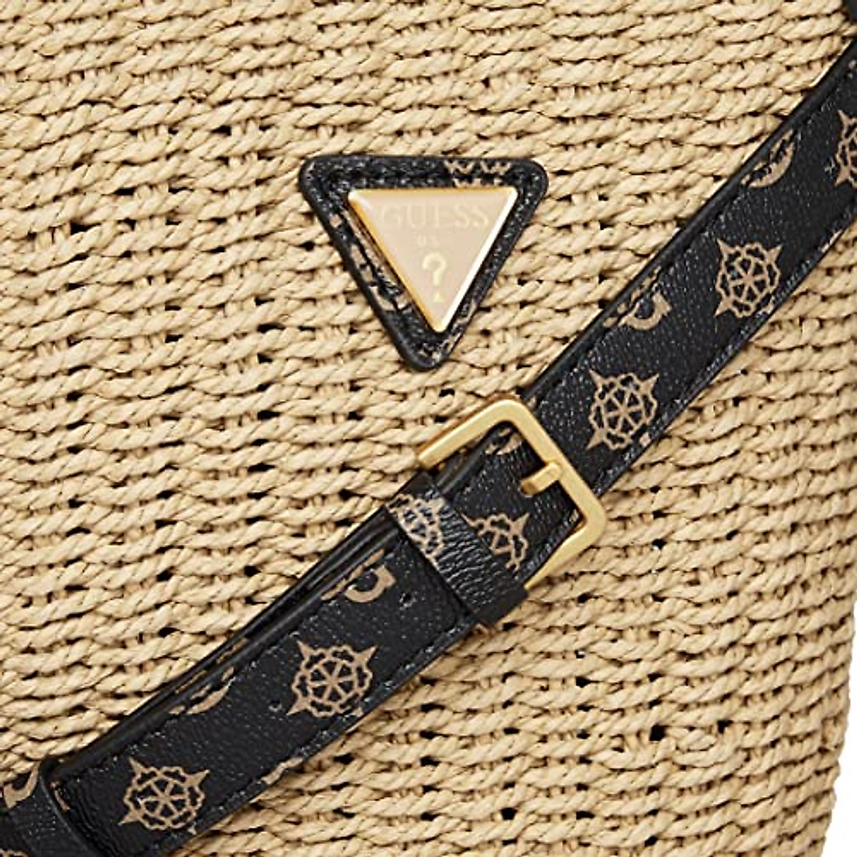 GUESS womens Lilica Bucket, Brown Logo, one size US