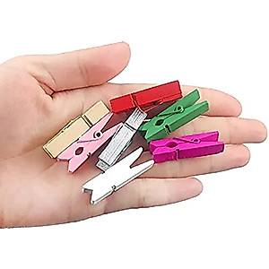 Clothes Dryer Clips,50pcs Mini Wooden Clothespins for Crafts,Small Clothes Pins for Quilting/Photo,Wooden Close Pins for Laundry and Stockings（4.5 cm/1.77inch） (50)