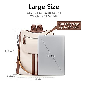 CLUCI Backpack Purse for Women Large Leather Travel Convertible Fashion Designer Ladies Purse