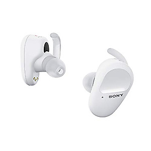Sony WF-SP800N True Wireless Noise-Cancelling In-Ear Headphones - White