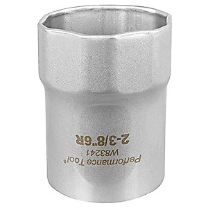 Performance Tool W83241 1/2 Drive Rounded Lock Nut Socket, 2-3/8-Inch Used on Ford Explorer, Ranger and Bronco II with Automatic Hubs