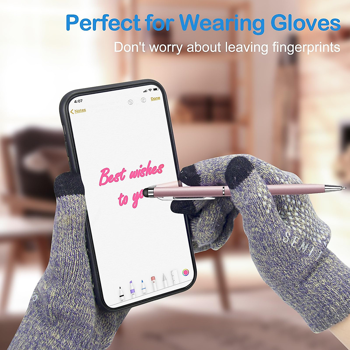 Stylus Pens for Touch Screens, Stylus Pen 10-Pack High Precision Capacitive 2 in 1 Stylus Ballpoint Stylists Pens Universal for iPhone iPad Tablet Laptop Kindle Samsung Galaxy All Touch Screens Device