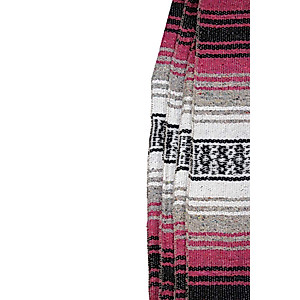 Canyon Creek Authentic Mexican Yoga Falsa Blanket (Pink)