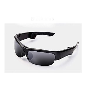 BEYSG Glasses Headset Sunglasses Music Microphone Bone Conduction Type Headset (Color : D)(Argento)