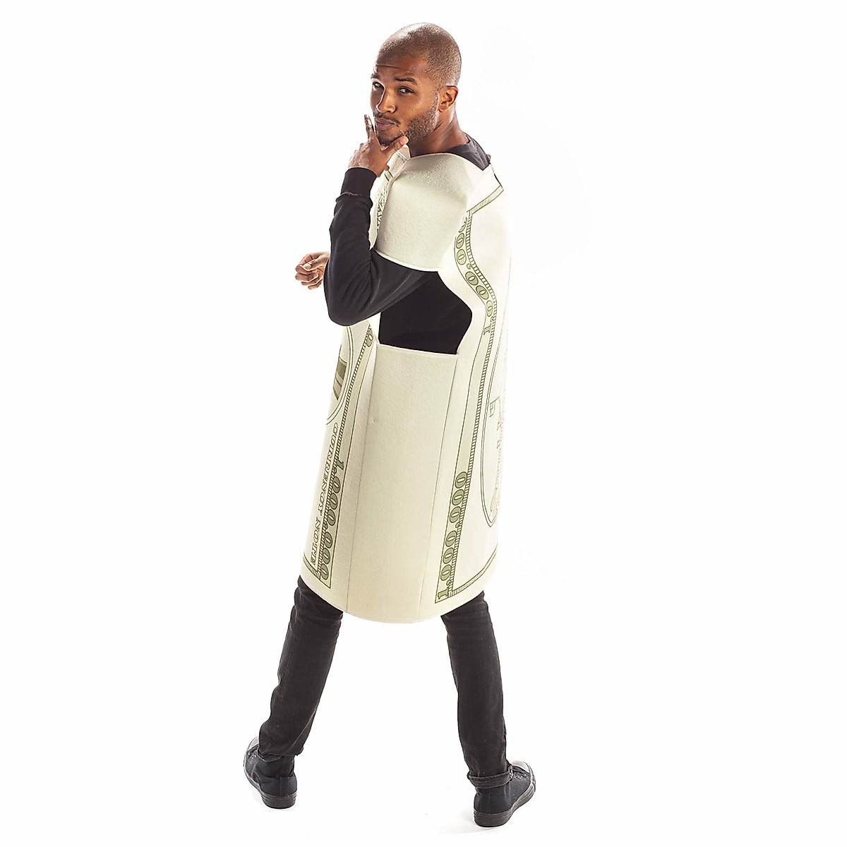 A Million Bucks Halloween Costume - Funny Unisex Money Outfits for Adults Multicolored