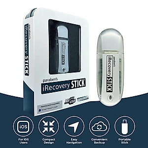 Paraben iRecovery Stick - Data Recovery Stick for iPhone and iPad - Deleted Files Recovery & Backup Stick Compatible with Windows Software - iPhone and iPad Data Recovery Portable Flash Drive