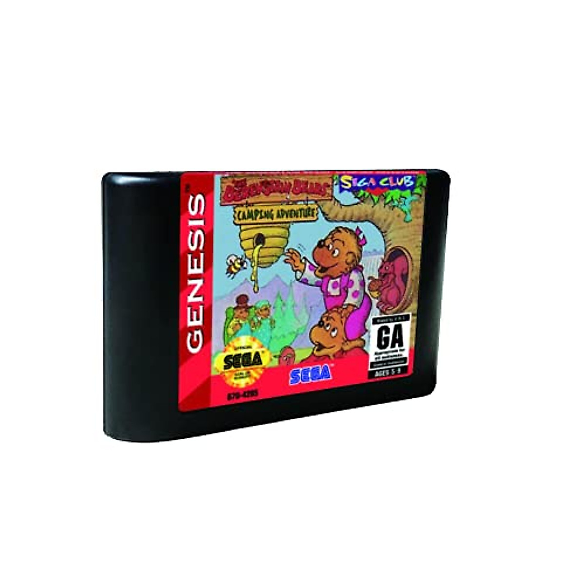 Royal Retro The Berenstain Bears' Camping Adventure - USA Label Flashkit MD Card for Sega Genesis Megadrive Video Game Console (NTSC-U)