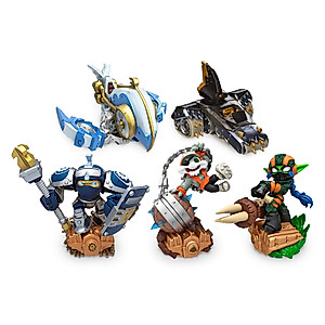 Skylanders SuperChargers Vehicles and Drivers #1 (Jet Stream / Shark Tank / High Volt / Smash Hit / Super Shot Stealth Elf) (No Retail Package)