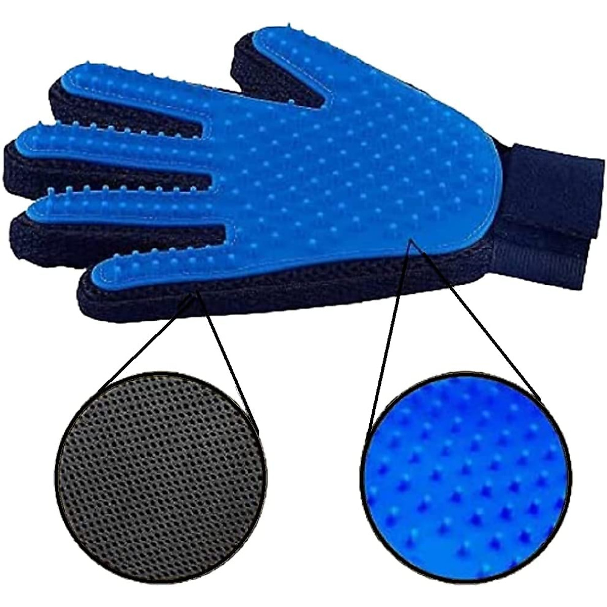 Pet Hair Grooming Gloves - Gentle Pet Hair Deshedding glove and Bath Tool