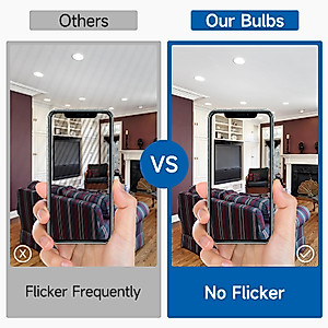 SHINESTAR 6-Pack BR30 LED Recessed Light Bulbs, 65W Equivalent, 5000K Daylight White, Dimmable Flood Lights Indoor, 650LM, E26 Base