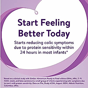 Similac Alimentum with 2’-FL HMO Hypoallergenic Infant Formula, for Food Allergies and Colic, Suitable for Lactose Sensitivity, Ready-to-Feed Baby Formula, 32-fl-oz Bottle