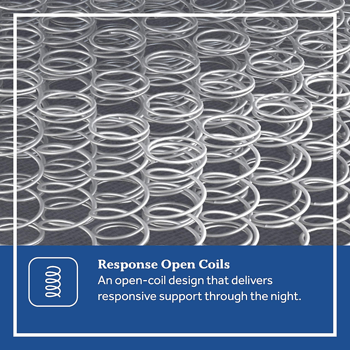 Sealy Essentials Spring Osage Firm Feel Mattress and 9-Inch Foundation, Queen