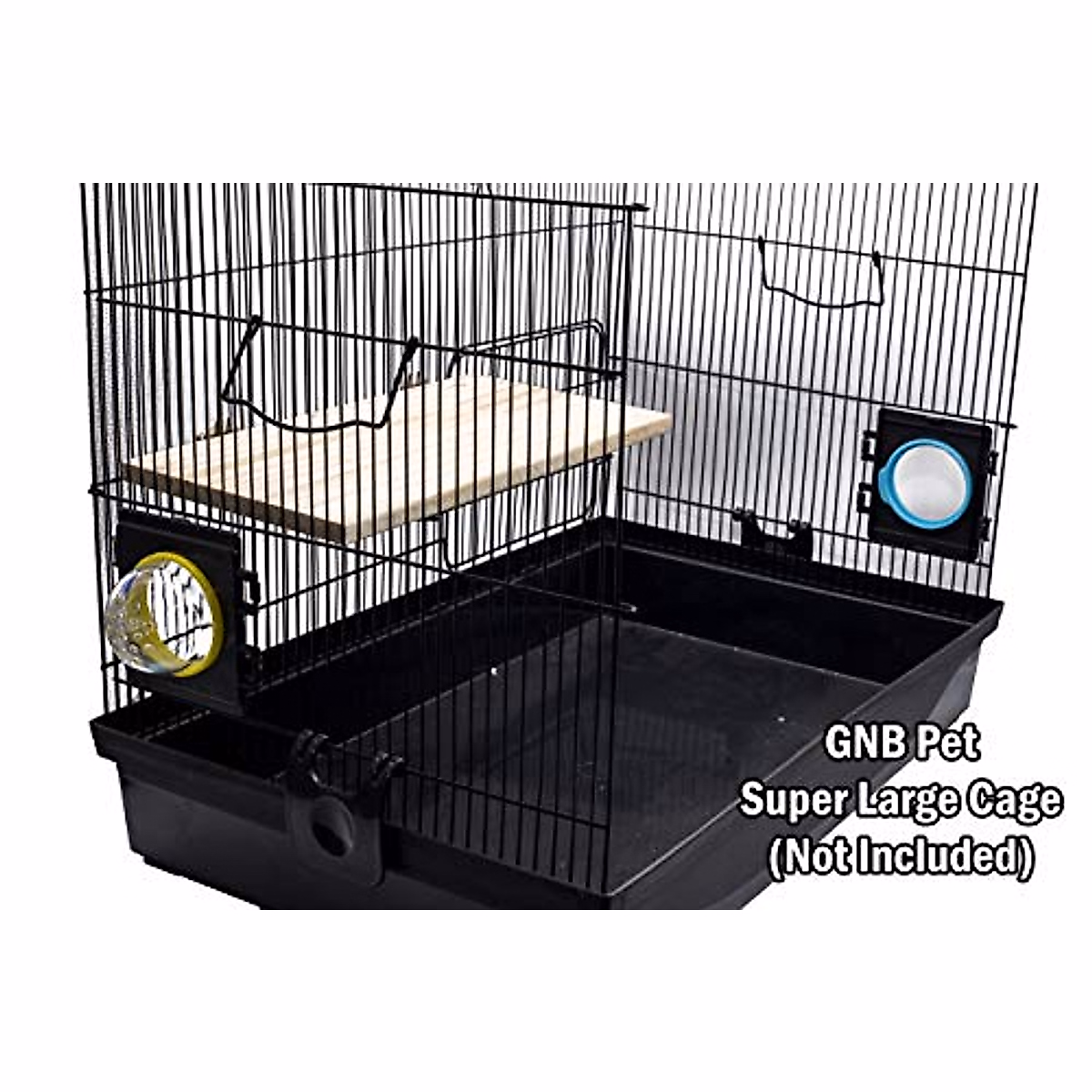 GNB PET Natural Wood Stand Platform 5‘’x11'' for Hamster Mice Chinchilla Chipmunk, Small Animals Habitat Toy HM-10