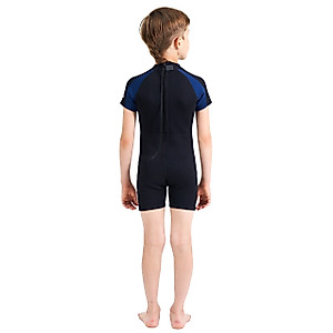 Lemorecn Wetsuits Youth Premium Neoprene 2mm Youth's Shorty Swim Suits(4021-US8)