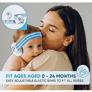 Lunobaby Baby Ear Muff - Noise Canceling Headphone for Infant Hearing Protection - Newborn Airplane Travel Essential - Plane Soundproof Earmuff for Flying