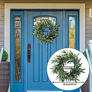 FUNARTY 5pcs Artificial Olive Leaves Long Stems 37" Tall with 270 Leaves Fake Eucalyptus Plant Branches for Floral Arrangement Vase Bouquets Wedding Greenery Decor