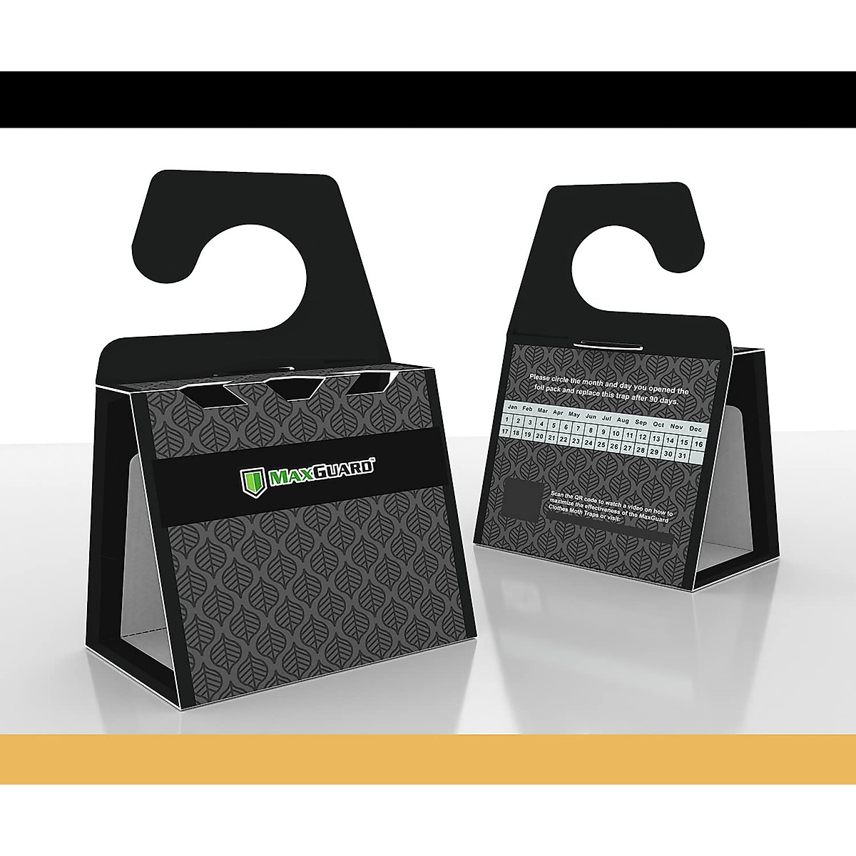 MaxGuard Clothes Moth Traps (12+2 Free Traps) Extra Strength Pheromones | Non-Toxic Sticky Glue Trap for Closets and Carpet Moths | No Mothballs | Lure, Trap and Kill Case-Bearing Webbing Moths |