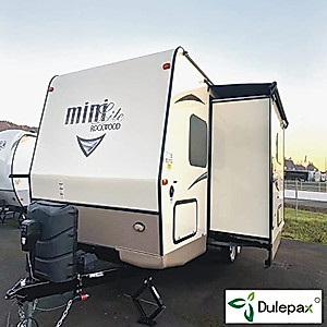 Dulepax-RV Slide Out Awning Fabric Replacement-(46" x 170.2", White- Fabric only)-Universal Slide-Topper Replacement for 5th Wheel RVs, Travel Trailers and Motorhomes…