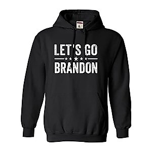 3X-Large Black Mens Classy Let's Go Brandon Sweatshirt Hoodie