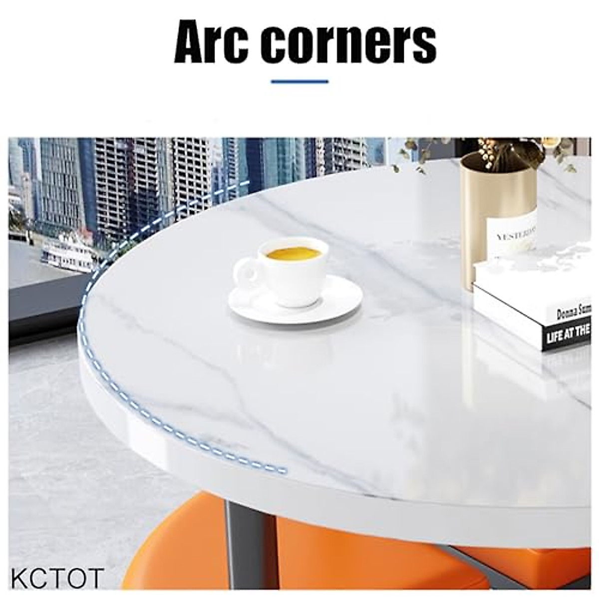 Round Negotiation Reception Tables and Chairs, Cotton and Linen Fabrics, Reception Table and Chair Combination, Conference Room Table, E1 Grade Environmentally Friendly Board Tabletop ( Color : B6 )