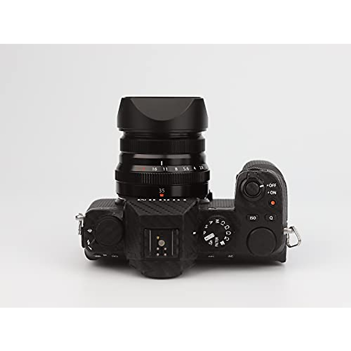 Haoge Lens Hood Metal Square Bayonet for Fujifilm XF35mmF2 R WR, XF23mmF2 R WR XC 35mm F2, Fuji 35mm F2, 23mm F2 Lens Hood, with Metal Front Cap, Replaces Fujifilm LH-XF35-2 LH XF35 2 Hood Shade