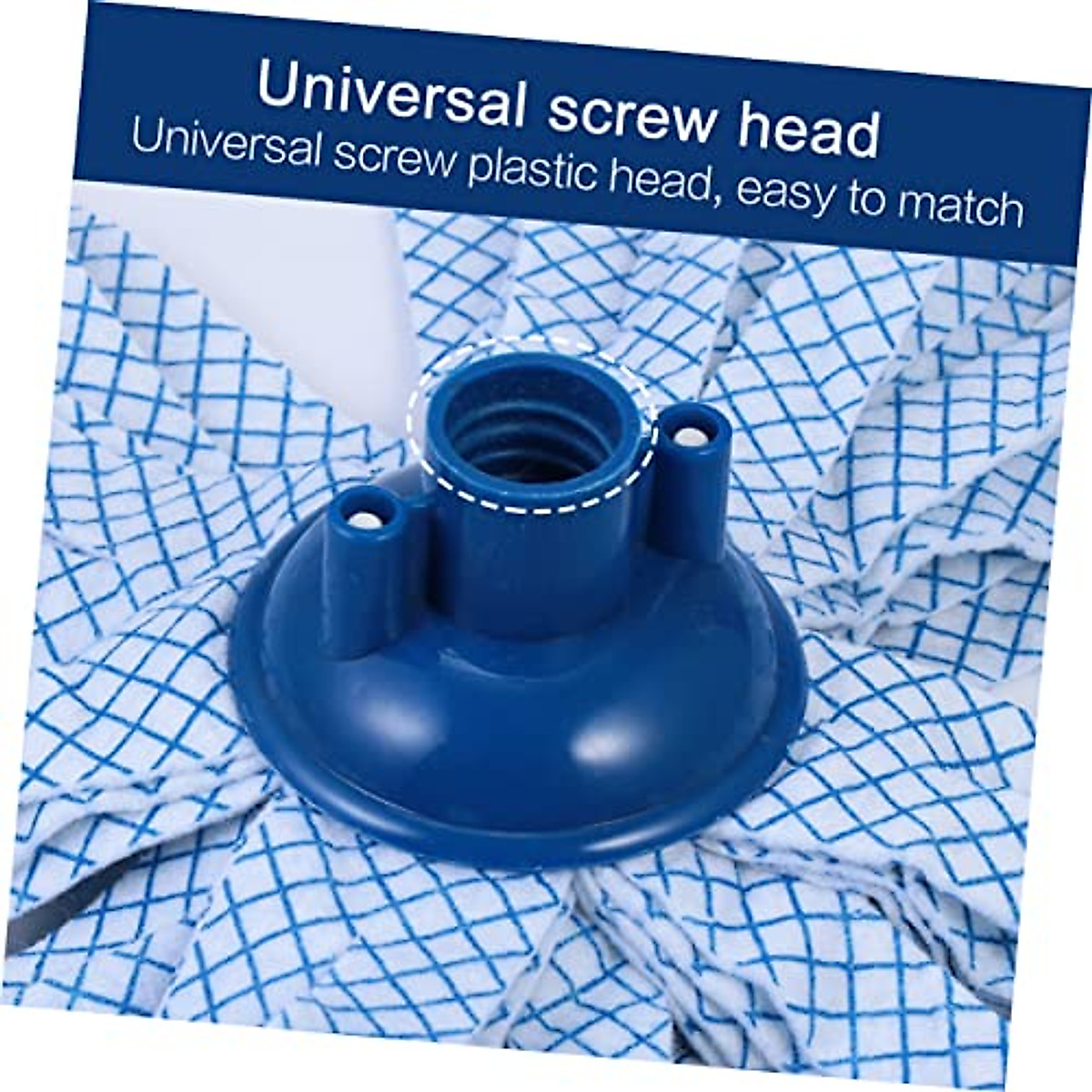 Cabilock 4 Pcs Mop Replacement Head Mop Heads Commercial Cotton Floor Cleaning Mop Head Microfiber Cloth Mop Refill Wet Mop Head Accessories Practical Mop Cloth Filler Care