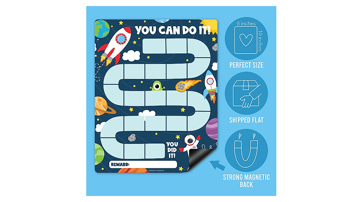 Space Reward Chart for Kids - Fun Behavior Tracker