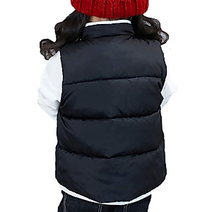 LANBAOSI Baby Girls&Boys Winter Cute High Neck Vest Lightweight Puffer Sleeveless Jacket