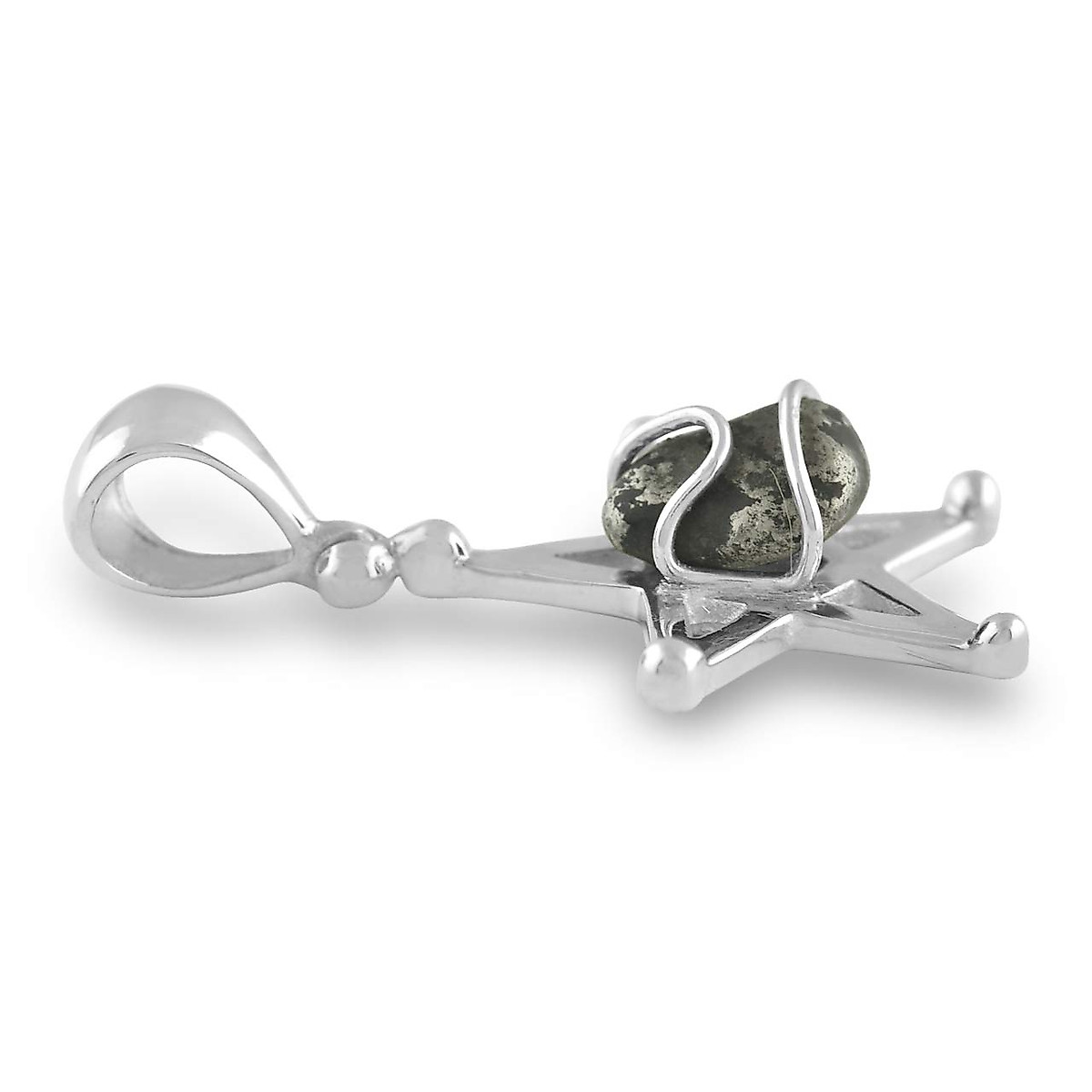 Starborn Campo del Cielo Meteorite Star Pendant in Sterling Silver