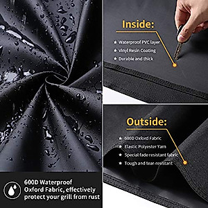 SUPJOYES Grill Cover for Weber Charcoal Kettle, 22 Inch BBQ Grill Cover, Heavy Duty Waterproof Barbecue Grill Covers