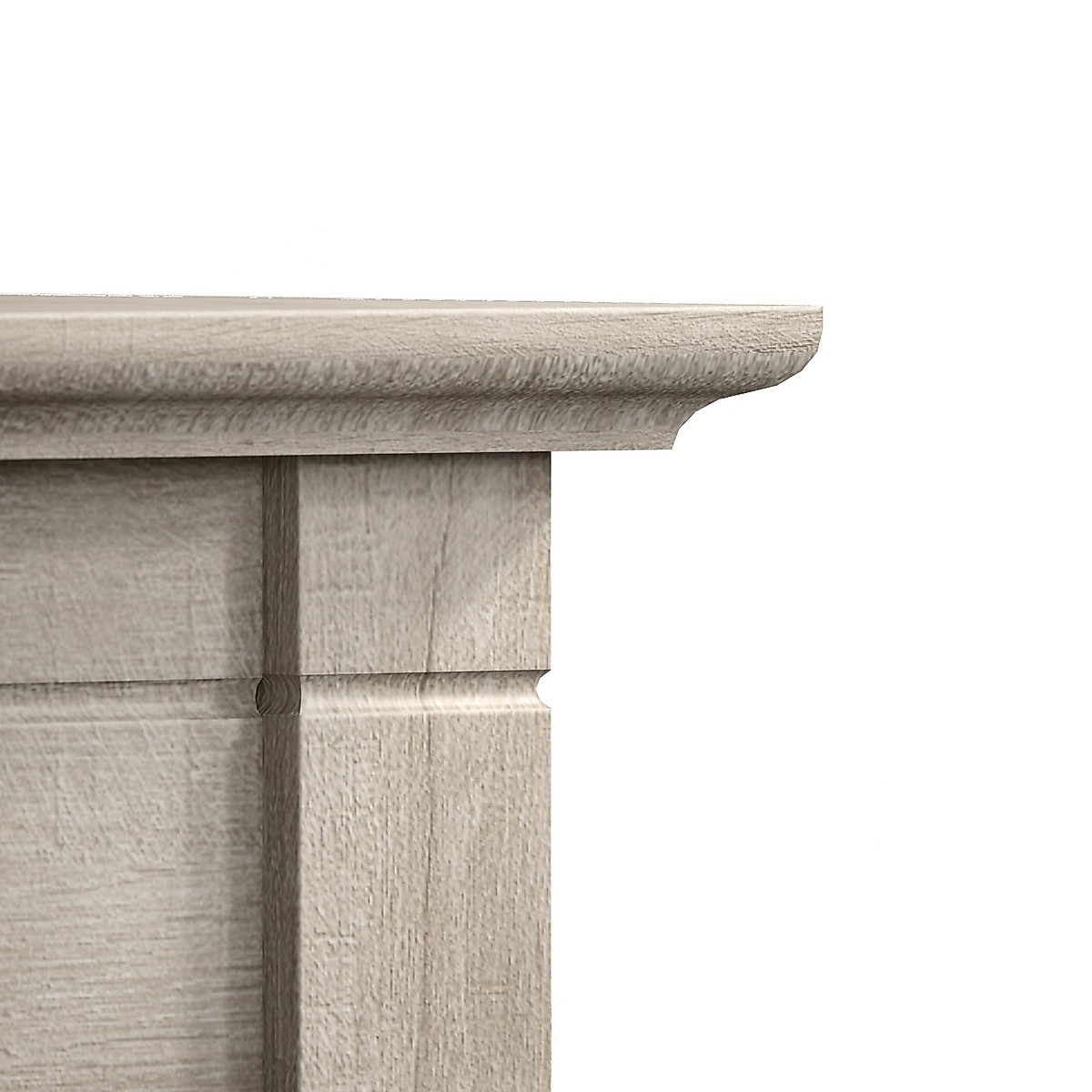 Bush Furniture Key West Writing Desk for Home Office in Washed Gray 48W Small Modern Farmhouse Table