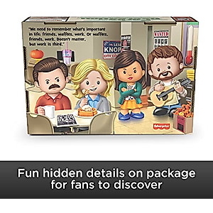Little People Collector Parks and Recreation Special Edition Set in Display Gift Box for Adults & Fans, 4 Figures