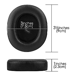 Ear Pads for JBL E55BT Headphones Replacement Ear Cushions, Ear Covers, Headset Earpads (Protein Leather/Black)