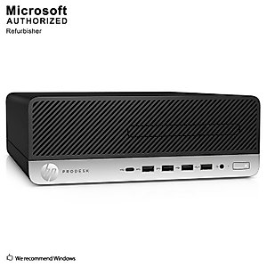 HP ProDesk 600 G3 Small Form Factor PC, Intel Core Quad i5 6500 up to 3.6 GHz, 16GB DDR4, 1TB SSD, WiFi, BT 4.0, VGA, DP, Win 10 Pro 64-Multi-Language Support English/Spanish/French(Renewed)