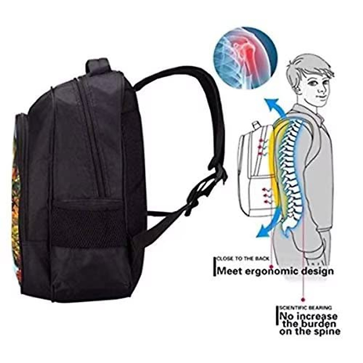 Backpack Outdoor Multipurpose Shoulders Laptop School Bag Knapsack Daypacks One Size