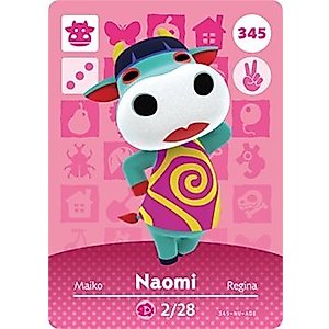 Naomi - Nintendo Animal Crossing Happy Home Designer Series 4 Amiibo Card - 345