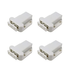 Sscon 4Pcs Catch Push To Open Cabinet Latches Touch Automatic Pop-Up Function Drawer Locks with Screws White