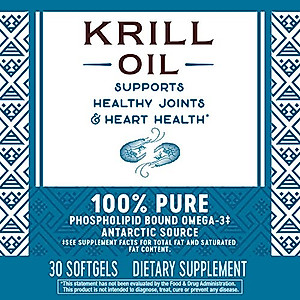 Nature's Way EfaGold Krill Oil, 100% Pure Krill Oil, 30 Softgels