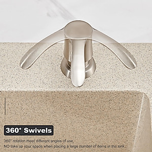 GAGALIFE Kitchen Sink Soap Dispenser - Sink Soap Dispenser Pump with 40" Silicone Extension Tube Kit (Brushed Nickel), Say Goodbye to Frequent Refills G080-1BN