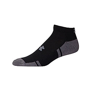 Under Armour Adult Resistor 3.0 Low Cut Socks, Multipairs, Black/Graphite (6-Pairs), Medium
