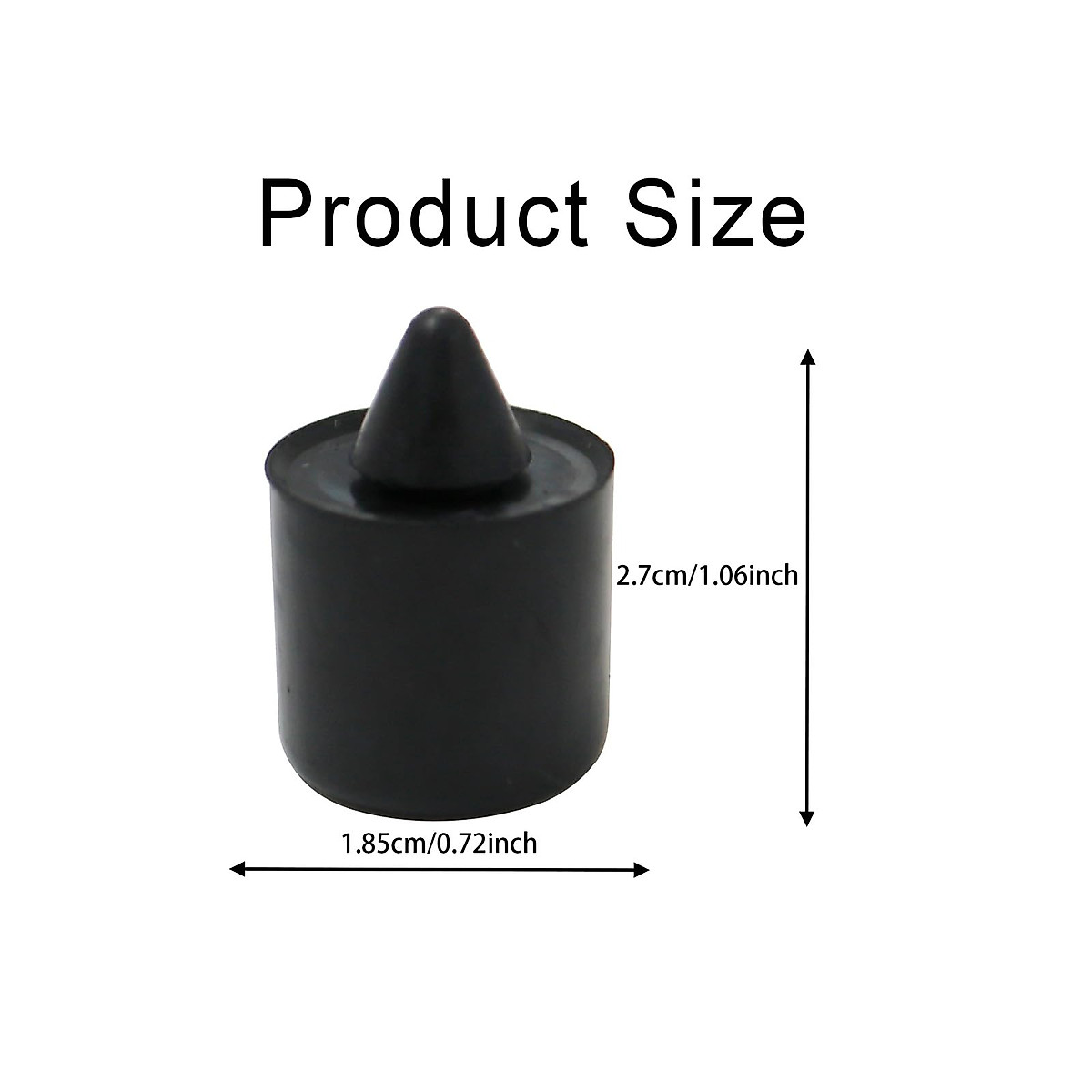 16.5MM Automotive Exterior Rubber Bumpers Stop Cushion Repair Set fit for Ford F150 Ranger 2004-2011 Lincoln W705903S300 W705903-02SAR1201ABK 4Pack