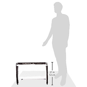 Franklin Sports NHL Mini Hockey Goal Set of 2 - Black - Includes Mini Hockey Goals, 4 Hockey Sticks, 2 Goalie Sticks, and 4 Foam Hockey Balls