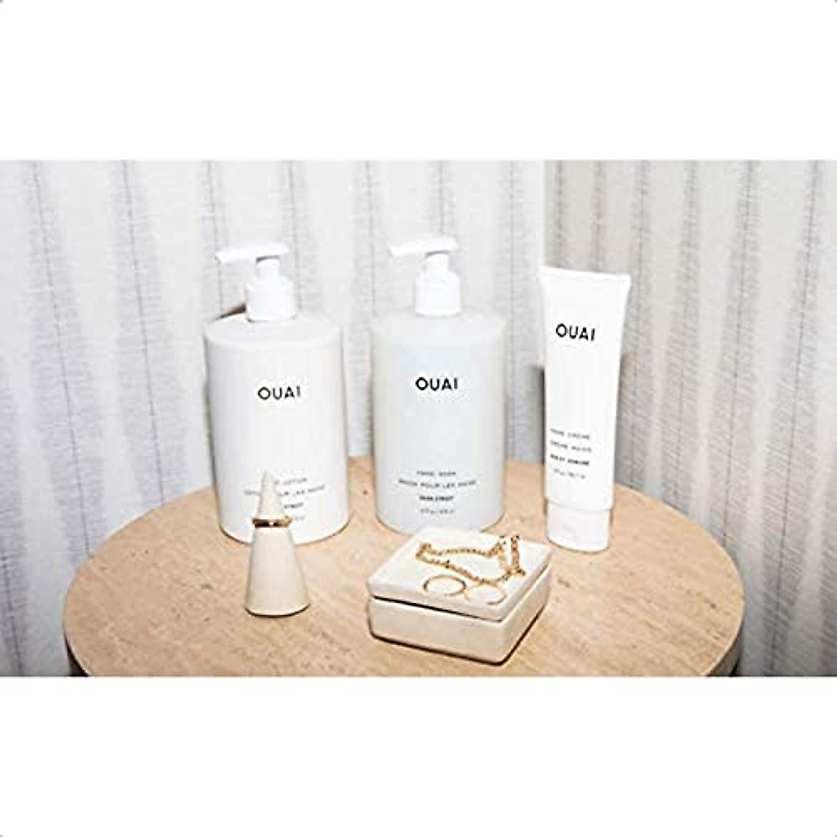 OUAI Hand Lotion. The Perfect Lightweight Formula to Hydrate Your Driest Spots. Made with Avocado, Jojoba and Rose Hip Oils to Lock in Moisture (16 Fl Oz)