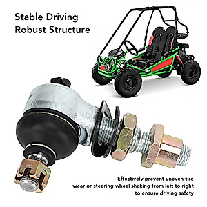 Joint Kit Heat Treated Tie Rod End Prevent Vibration Anti Rust High Hardness M12- M18 For 250cc 200cc Electric ATV UTV Go Kart