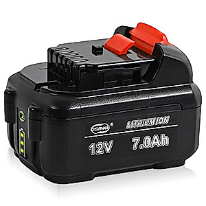 DSANKE for Dewalt 12V Lithium Ion Battery, 7000mAh Replace for DEWALT DCB120 DCB123 DCB127 12-Volt Max Lithium-ion Battery, Higher Capacity Suit All DEWALT 12V Power Tools