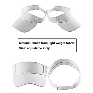 Trounistro 4 Pack Sun Sports Visor Hats Adjustable Hat Summer Cotton Cap for Golf Cycling Fishing Tennis Running Jogging and Other Sports (Style 2)