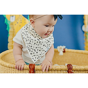 Copper Pearl Baby Bandana Bibs - 4 Pack Soft Cotton Baby Bibs for Drooling and Teething, Absorbent Drool Bibs for Baby Girl and Boy, Adjustable to Fit Newborns to Toddlers, Tons of Styles (Bengal)